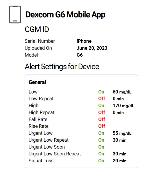 Kathy Dexcom Alarm Settings Oct NL - Taking Control Of Your Diabetes®